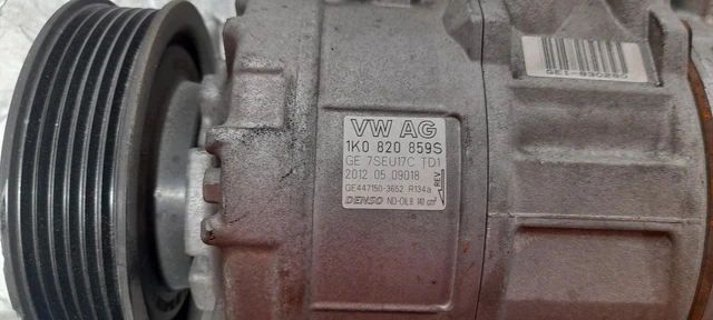 VOLKSWAGEN PASSAT A/C Compressor 3C/Mk6 B6-B7, Petrol, Denso Brand ...
