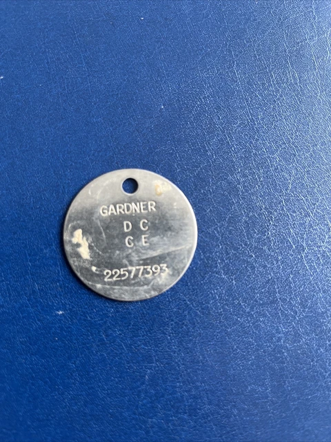 WW2 RELIC ID Tag Dog original Dig Up GARDNER EUR 2,34 - PicClick FR