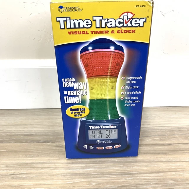 TIME TRACKER VISUAL Timer and Clock Learning Resources Sound ...