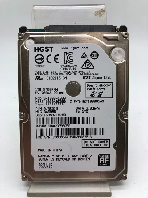 USED HGST 1TB Model HTS541010A9E680 Internal HDD!!! £45.71 - PicClick UK