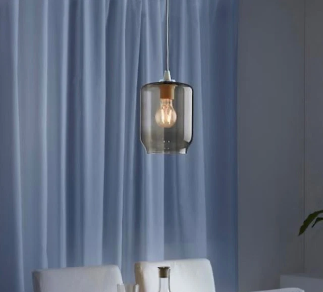NEW IKEA KLOVAN Glass Pendant Lamp Shade Light Globe Mid Century New In ...