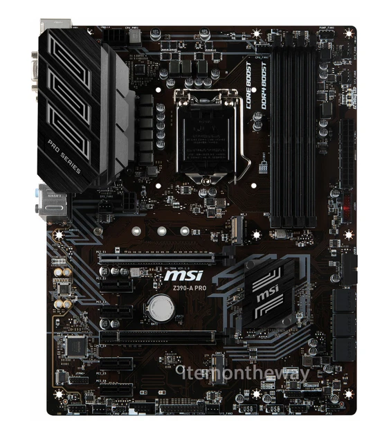 MSI Z390-A PRO LGA1151 Intel Z390 ATX Motherboard DDR4 DIMM HDMI EUR ...