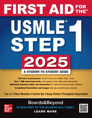 FIRST AID FOR the USMLE Step 1 2025 by Tao Le [Paperback] £56.05 ...