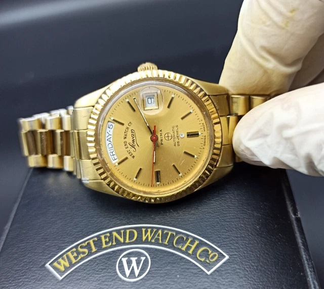 AUTHENTIC WEST END WATCH CO. SOWAR PRIMA AUTOMATIC 25 JEWELS Golden DIAL MEN £427.40 - PicClick UK