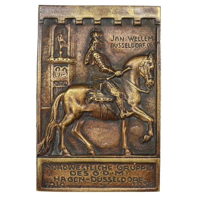 GERMANY PLAQUE HAGEN-DÜSSELDORF 1910-1938 Christian Heinrich Wiehe ...