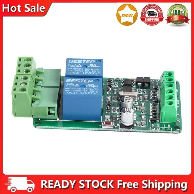 MODBUS RTU 2 Way Relay Module TTL/RS485 Interface Communication with Indicator U £7.43 - PicClick UK