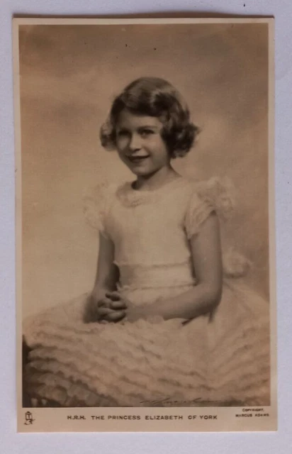 HRH PRINCESS ELIZABETH of York Tuck's No.3961 Real Photo Postcard c ...