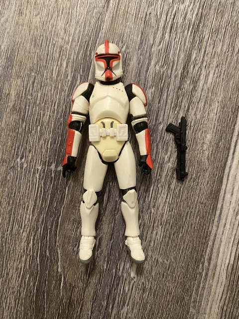 FIGURINE ARTICULÉE STAR Wars Red Phase 1 Clone Trooper Captain 3,75 ...