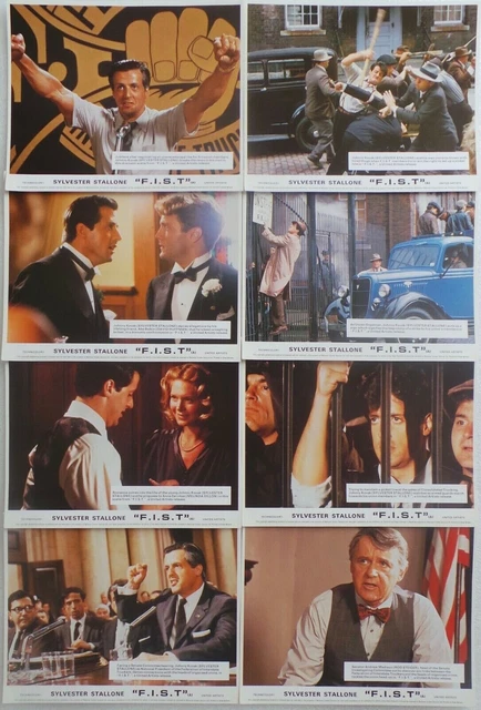 ORIGINAL 1978 LOBBY CARD SET 10" x 8" - 'FIST - F.I.S.T.' - SYLVESTER STALLONE £41.72 - PicClick UK