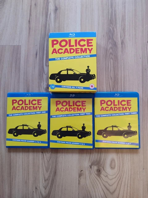 POLICE ACADEMY COMPLETE COLLECTION 7 BLU-RAY UK EDITION incl. dt. TON ...