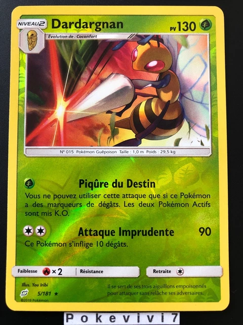CARTE POKEMON DARDARGNAN 5/181 RARE REVERSE Soleil et Lune 9 SL9 FR ... CARTE POKEMON DARDARGNAN 5/181 RARE REVERSE Soleil et Lune 9 SL9 FR ...