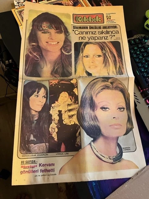 SOPHIA LOREN BRIGITTE BARDOT JULIE CHRISTIE GERALDINE CHAPLIN COVER ...