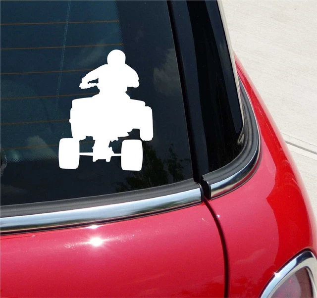 ATV RIDER 4WHEELER 4 Wheeler All Terrain Graphic Decal Sticker Art Car ...