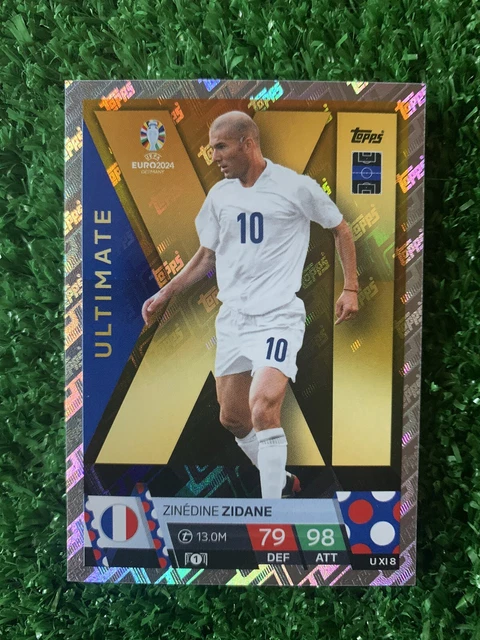 ZINÉDINE ZIDANE FRANCE Ultimate XI - Match Attax Euro 2024 Topps EUR 1 ...