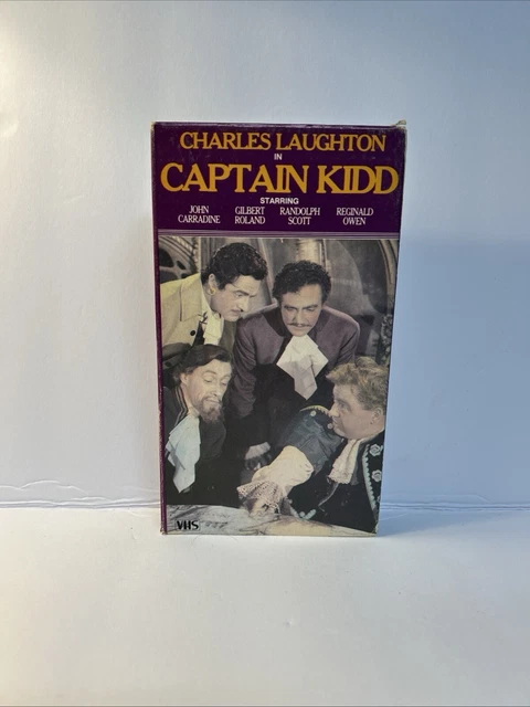 CAPTAIN KIDD (1945) Charles Laughton Classic VHS Goodtimes Home Video £ ...