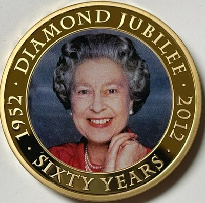 COOK ISLANDS QUEEN Elizabeth II Diamond Jubilee - $1 One Dollar 2011 ...