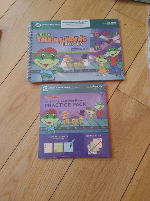 LEAP FROG WRITE ! Talking Words Factory & Paper Practice Pack Bundle ...