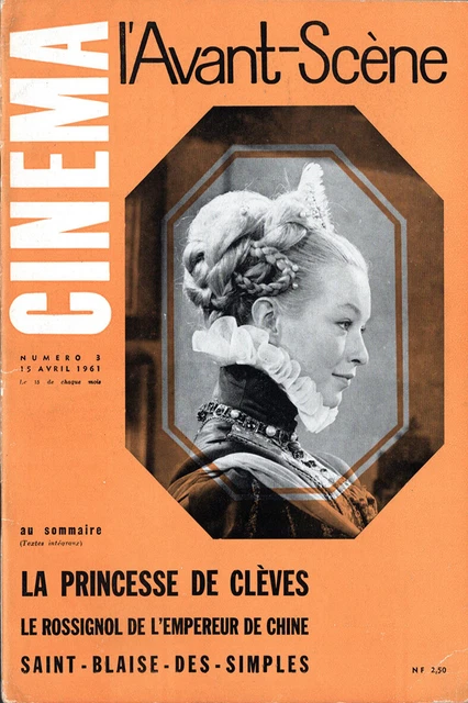 AVANT-SCÈNE CINÉMA N° 3 - La princesse de Clèves - Jean Delannoy ...
