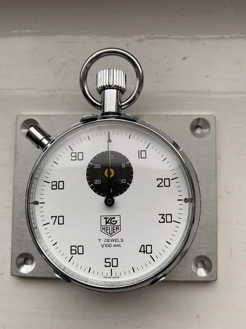 VINTAGE TAG HEUER Mechanical Stopwatch Dashboard Rally Dash Timer £195. ...