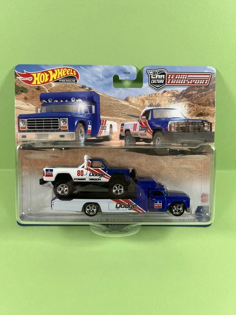 HOT WHEELS PREMIUM Team Transport - '80 Dodge Macho Power Wagon / Retro ...