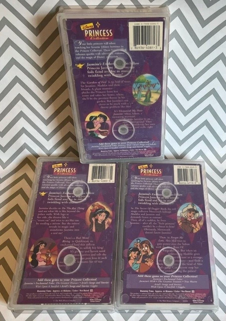 DISNEY PRINCESS COLLECTION ~ JASMINE'S ENCHANTED TALES ~VHS ~ 1 or ALL ...