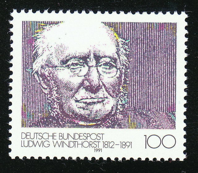 GERMANY 1991- 100TH Anniversary Death of Ludwig Windthorst (Politician ...