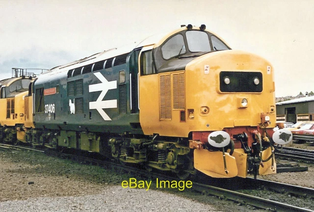 PHOTO RAILWAY 6X4 Class 37 37406 ex works at Eastfield c1985 £2.00 ...