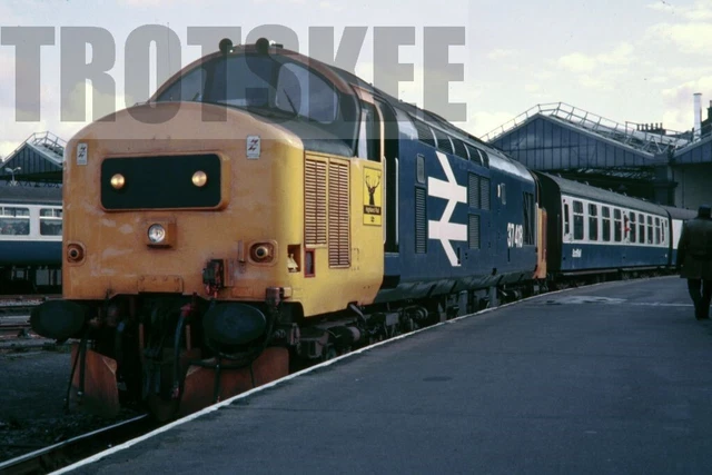 35MM SLIDE BR British Railway Diesel Loco Class 37 37419 Inverness 1986 ...