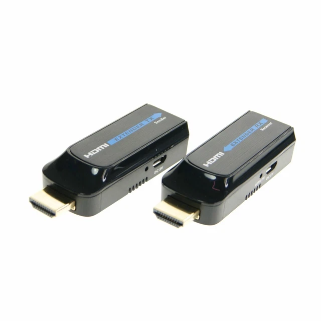EX-PRO MINI HDMI Extender Repeater Amplifier Over Signal CAT6 CAT7 RJ45 ...