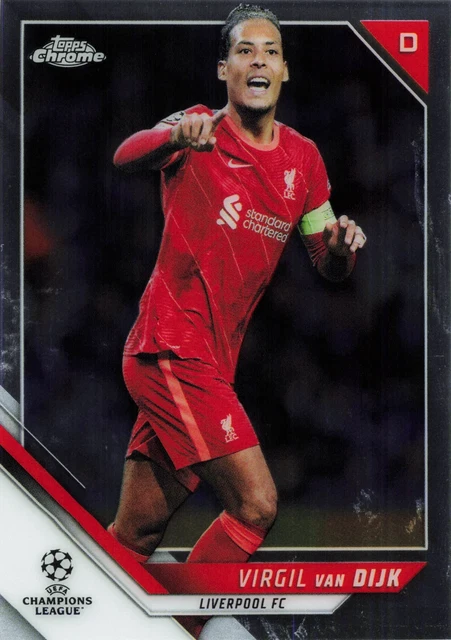 VIRGIL VAN DIJK - Liverpool FC - #47 - Base - Topps UEFA Chrome 21/22 ...