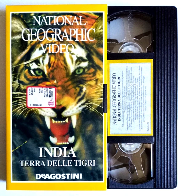 VHS FILM DOCUMENTARIO India Terra Delle Tigri Geographic Videocassetta ...