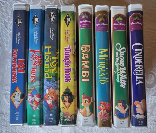 9 WALT DISNEY VHS Lot Masterpiece Collection and The Black Diamond ...