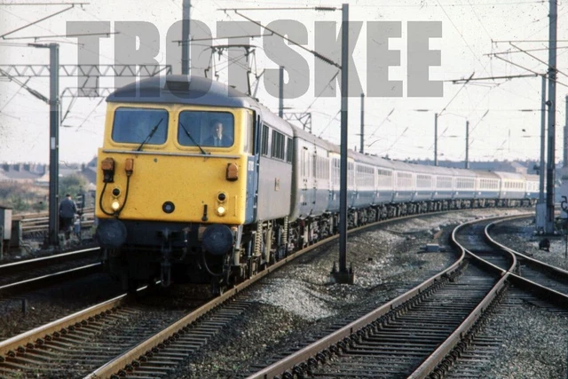 35MM SLIDE BR British Rail Electric Loco Class 87 87012 Wigan 1978 ...