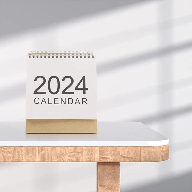 STAND UP CALENDAR Table Countdown Monthly Desktop 2024 Office £8.55 ...
