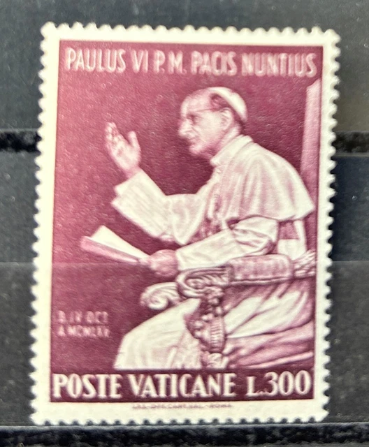 STAMPS POSTAGE VATICAN Paulus Vi Pacis Nuntius 1965 Mnh $2.00 - PicClick CA