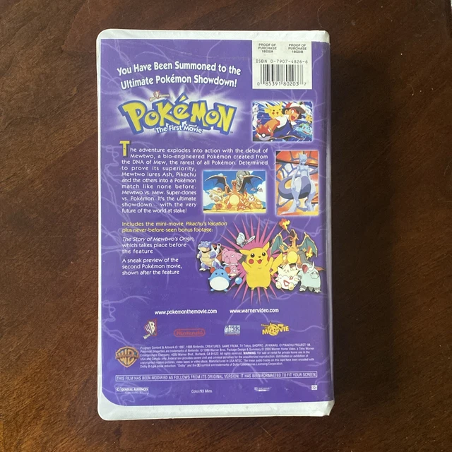POKEMON THE FIRST Movie - Mewtwo vs Mew VHS Clamshell 2000 VTG £10.19 ...