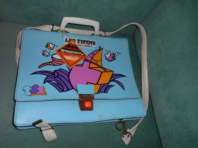 LES TIFINS RARE Cartable D'epoque Ortf Sigle Tf1 Generation Goldorak ...