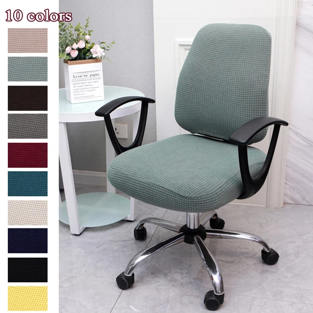 HOUSSE DE CHAISE Fendue De Bureau Universelle Housse Rotative Pour ...