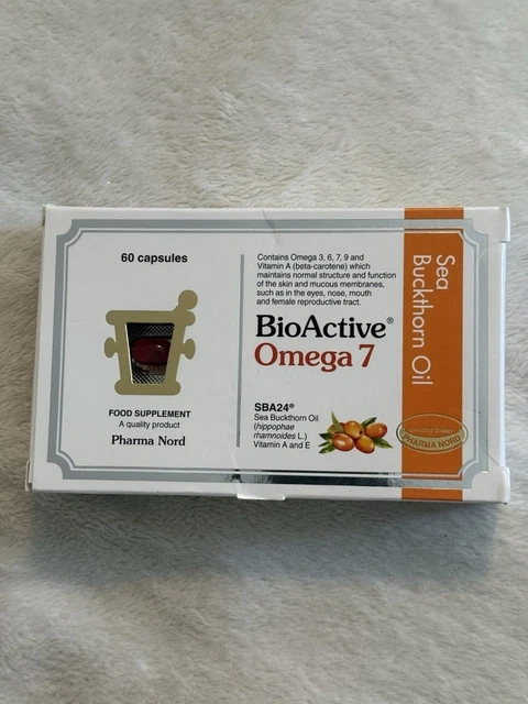 PHARMA NORD OMEGA 7 Sea Buckthorn Oil BioActive 60 Capsules £15.99 ...
