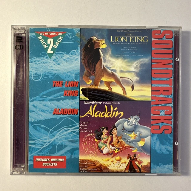 THE LION KING Aladdin Back 2 Back Special Edition Double CD Set 1992 ...