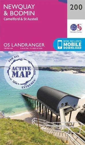 NEWQUAY & BODMIN (Map) OS Landranger Active Map (US IMPORT) £17.64 ...