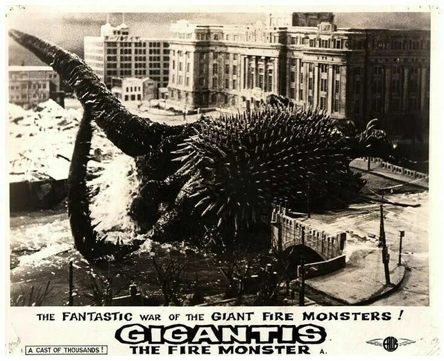 GIGANTIS THE FIRE MONSTER - 1959 Lobby Card 10x8 - Sci-Fi, Horror ...