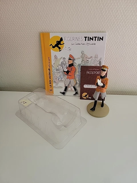 FIGURINE TINTIN N°20 Le Roi Muskar Enfile Ses Gants Collection ...