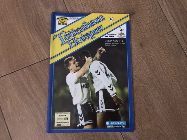 FOOTBALL PROGRAMMES 3 x Tottenham Hotspur Home 1989-90 & Ticket £0.98 ...