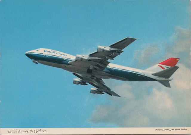 BRITISH AIRWAYS BOEING 747 Aircraft Postcard Airline Airplane Aviation ...