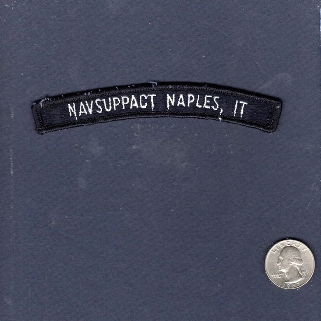 NSA NAVAL ACTIVITY Support Naples Marine Enlisted Uniform Rocker Base ...