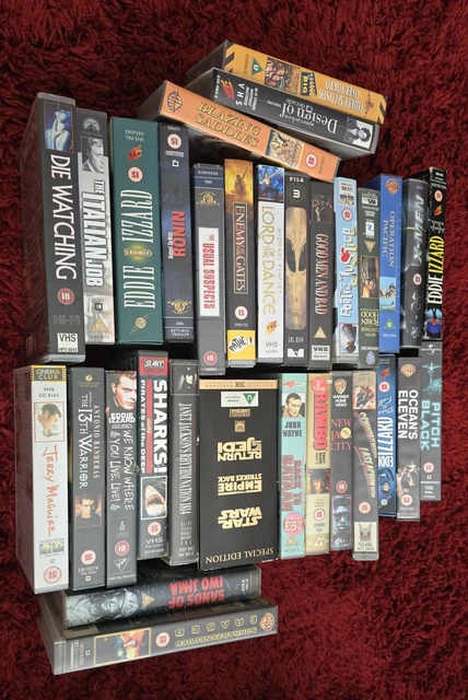 BUNDLE OF 33 USED Classic 90s VHS Films - Job Lot Video Tapes £24.99 ...