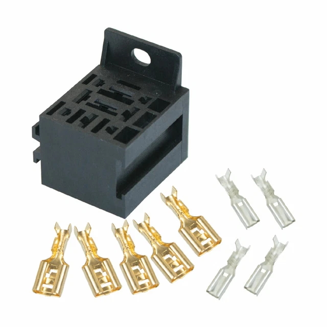 9 PIN MINI Relay Base Holder Socket For 4, 5, 9 Pin Relays & Terminals ...