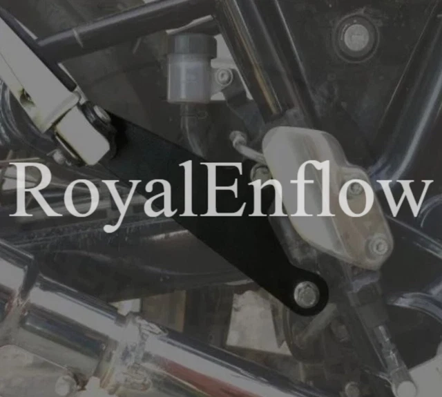 ROYAL ENFIELD BLACK Pillion Footrest Extender for Continental GT 650 ...