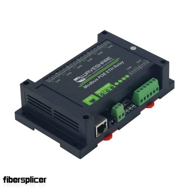 WAVESHARE INDUSTRIAL 8-CHANNEL Ethernet Relay Module Modbus POE ETH Relay#fibers £43.13 ...
